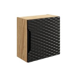 SCHRANK 1 T&uuml;r Elora Schwarz und Holz