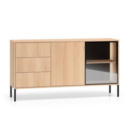 SIDEBOARD Paige Holz und Schwarz