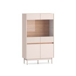 GESCHIRRSCHRANK Connie Kaschmir und Holz