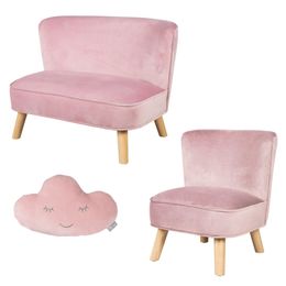 Roba KINDERSOFA 3er-Set rosa / mauve