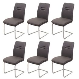 MCW ESSZIMMERSTUHL Grau 6er-Set