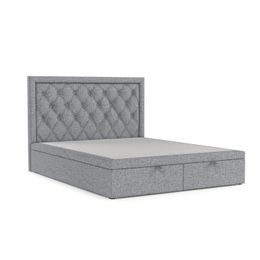POLSTERBETT Nicobar mit Stauraum 120/200 cm Grau im Alta Stoff
