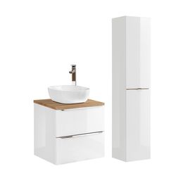 BADM&Ouml;BEL 60.4cm April 2er-Set Wei&szlig;