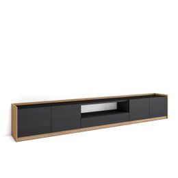 LOWBOARD, Schwarz Eiche, 310/37/50cm