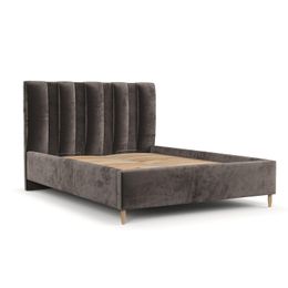 POLSTERBETT Loom 160/200 cm Braun im Lotta Stoff