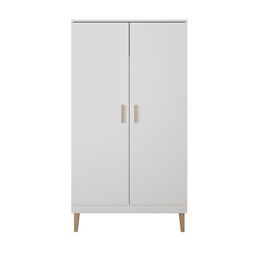 SCHRANK 2 T&uuml;ren Kubi Wei&szlig;