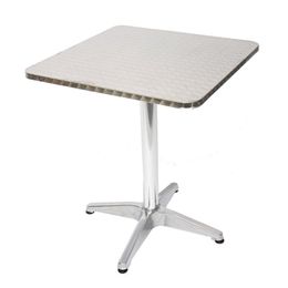 MCW ALU-BISTROTISCH 10-ER SET Silber 10er-Set
