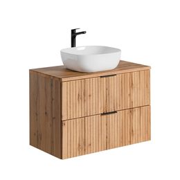 WASCHTISCH 80.6cm Adriel Holz in Eichenoptik