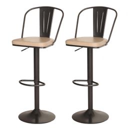 MCW BARHOCKER H10A Schwarz, Beige 2er-Set
