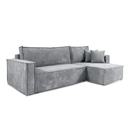ECKSOFA Ezekiel 3 Sitzpl&auml;tze Hellgrau