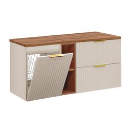WASCHTISCHUNTERSCHRANK 120.8cm Adriel Kaschmir und Holz