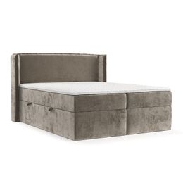 BOXBETT Viva 140/200 cm Beige im Lotta Stoff