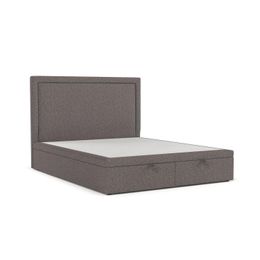 POLSTERBETT Salma mit Stauraum 120/200 cm Braun im Megan Stoff