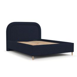 POLSTERBETT Zoya 120/200 cm Marineblau im Riva Stoff