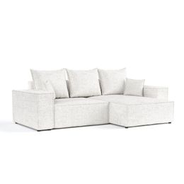 ECKSOFA SENSO mit Schlaffunktion Creme im Neve Stoff