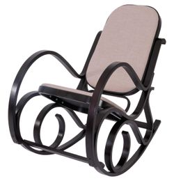 MCW SCHAUKELSTUHL Walnuss Dekor, Beige