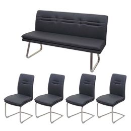 MCW ESSZIMMER-SET Anthrazit 5er-Set