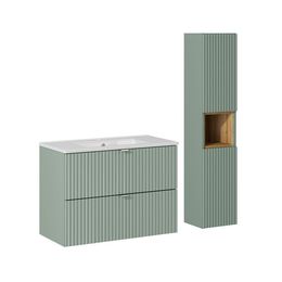BADM&Ouml;BEL 80cm Jade 2er-Set Gr&uuml;n