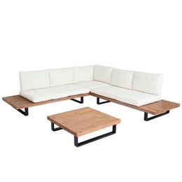 MCW GARTEN-GARNITUR Schwarz, Braun, Cremewei&szlig;