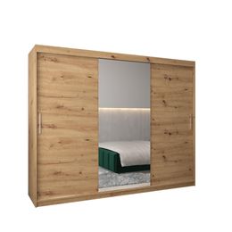 SCHIEBET&Uuml;RENSCHRANK mit Spiegel TOKYO 1 200/250/62 3-t&uuml;rig