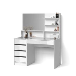 SCHMINKTISCH Imola Wei&szlig; 145 cm mit Spiegel