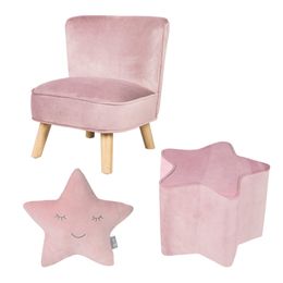 Roba KINDERSESSEL klein 3-tlg. rosa
