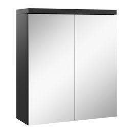 Badplaats SPIEGELSCHRANK Toledo Schwarz - 60 x 20 x 60 cm