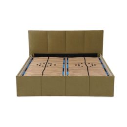 Halmon Schlafkomfort Betten POLSTERBETT Dalas Avocado 180 x 200 x 40 cm Stauraum Mit hochwertiger Matratze H3 (bis 120 kg) und Lattenrost