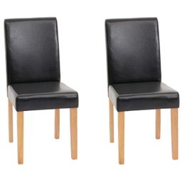 MCW ESSZIMMERSTUHL Hochglanz Schwarz 2er-Set