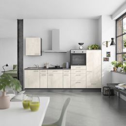 Nobilia K&uuml;chenblock Riva Low m. Ger&auml;ten Wei&szlig;