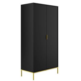 SCHRANK 2 T&uuml;ren Seattle Schwarz