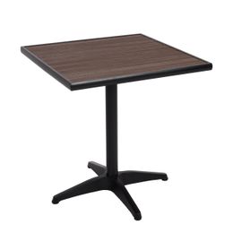 MCW GARTENTISCH Schwarz, Dunkelbraun