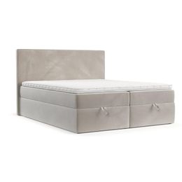 BOXBETT Velma 140/200 cm Hellbeige im Paros Stoff