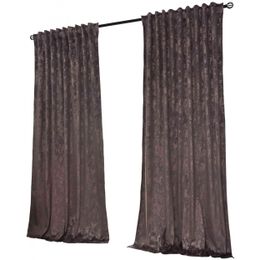 gardinenbox VORHANG 2ER SET MILANO STAR HxB 245x140 cm Grau Rosegold