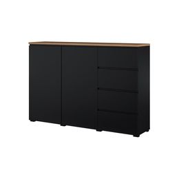 SIDEBOARD Liko Schwarz und Holz