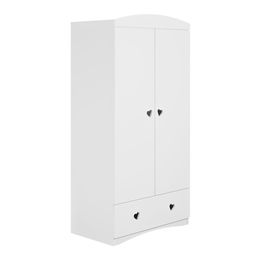 SCHRANK 2 T&uuml;ren Wei&szlig;