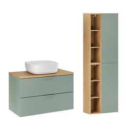 BADM&Ouml;BEL 80.6cm Oria 2er-Set Gr&uuml;n