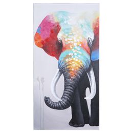 MCW &Ouml;LGEM&Auml;LDE ELEFANT HANDGEMALT Mehrfarbig