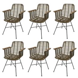 MCW ESSZIMMERSTUHL Braun 6er-Set