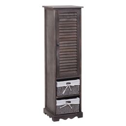 MCW BADEZIMMERKOMMODE Braun, Grau