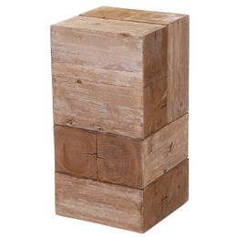 MCW BLUMENTISCH MASSIVHOLZ eckig Braun