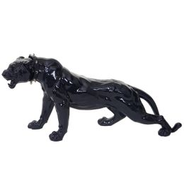 MCW DEKO FIGUR PANTHER MIT HALSBAND Hochglanz Schwarz