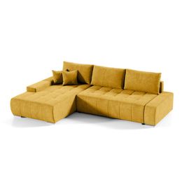 ECKSOFA Jonas 4 Sitzpl&auml;tze Gelb