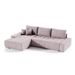ECKSOFA Jonas 4 Sitzpl&auml;tze Rose