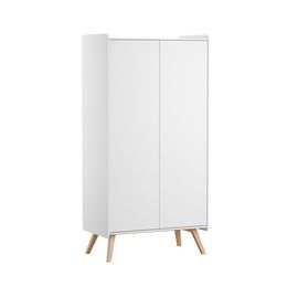 SCHRANK 2 T&uuml;ren Vintage Wei&szlig;
