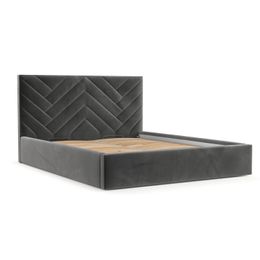 POLSTERBETT Arco 140/200 cm Grau im Kronos Stoff