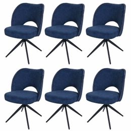 MCW ESSZIMMERSTUHL Blau 6er-Set