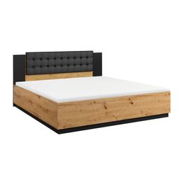 BETT 140/200 Alec Holz und Schwarz