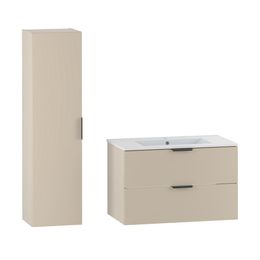 BADM&Ouml;BEL 80cm Astrid 2er-Set Kaschmir