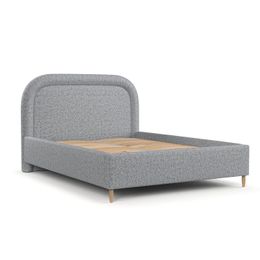 POLSTERBETT Zoya 140/200 cm Grau im Riva Stoff